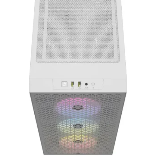 Corsair 3000D RGB AIRFLOW Mid-Tower ATX Casing White