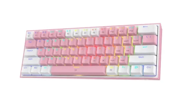 Redragon K617 FIZZ Pink-White gaming Keyboard Price In BD